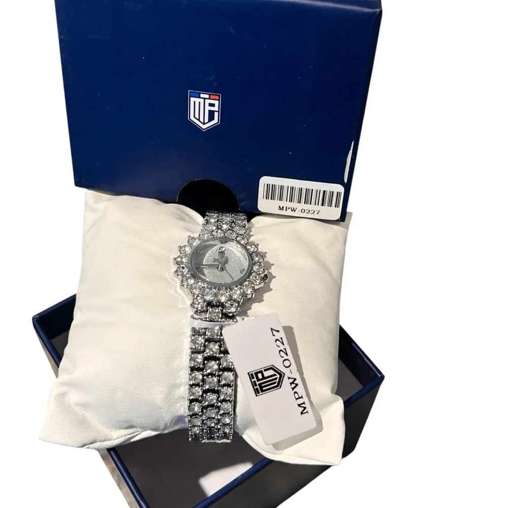 Montres Prestige | Accessories | Montres Prestige Silver Crystal Womens ...